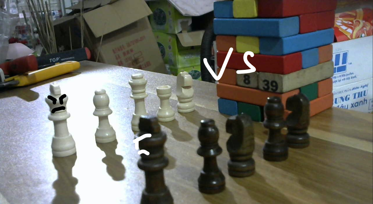 Chess Battle (Round 1/3) Jenga · Top Chess Gang