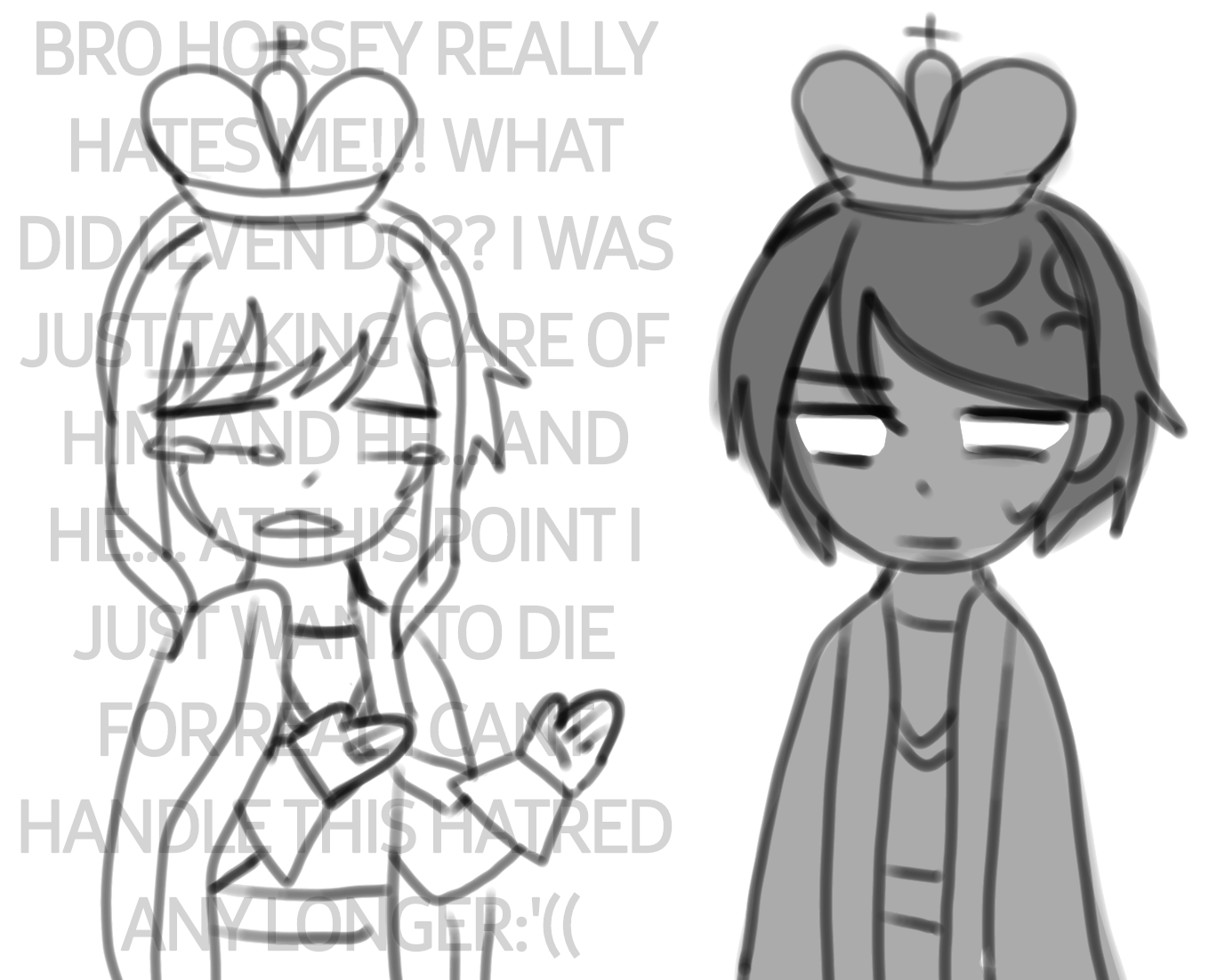 black king is tired of white king yapping about his horsey💀💀 · Top ...