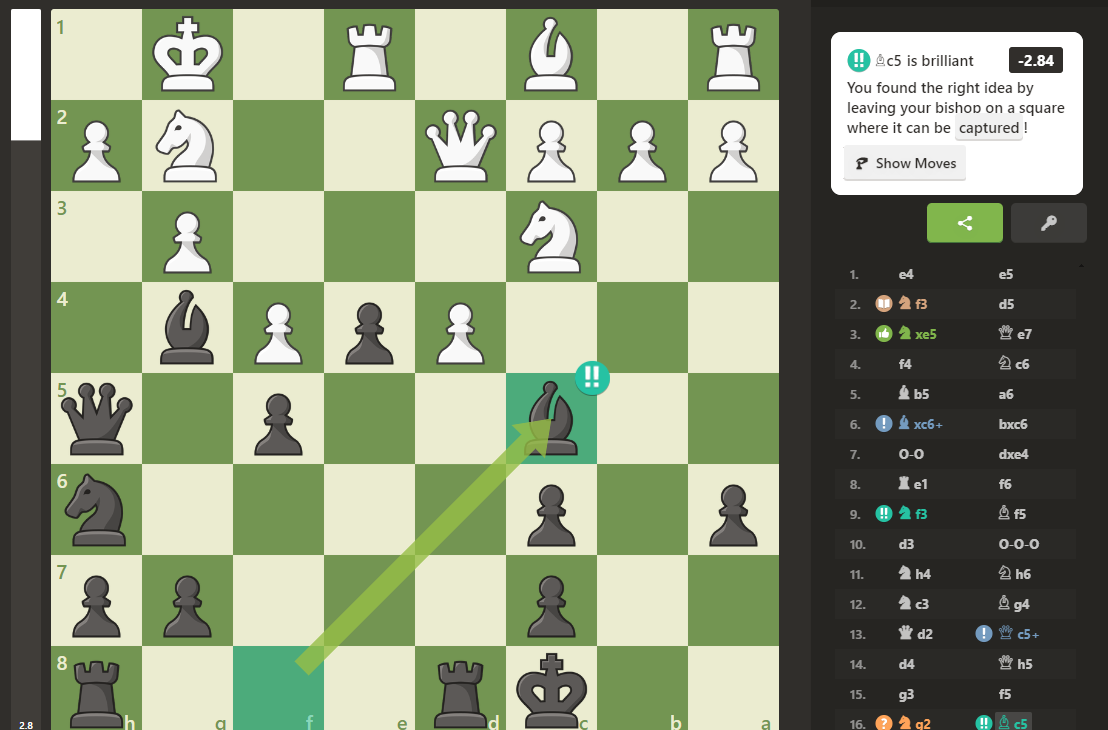 First Ever Brilliant Move · Top Chess Gang