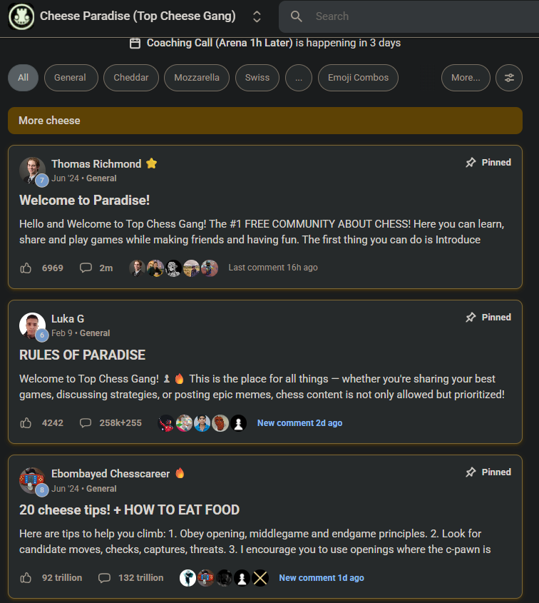 Cheese Paradise · Top Chess Gang