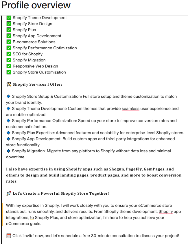 Is that okay to use fancy and blod font in upwork profile description? · Upwork Outbound (Free)