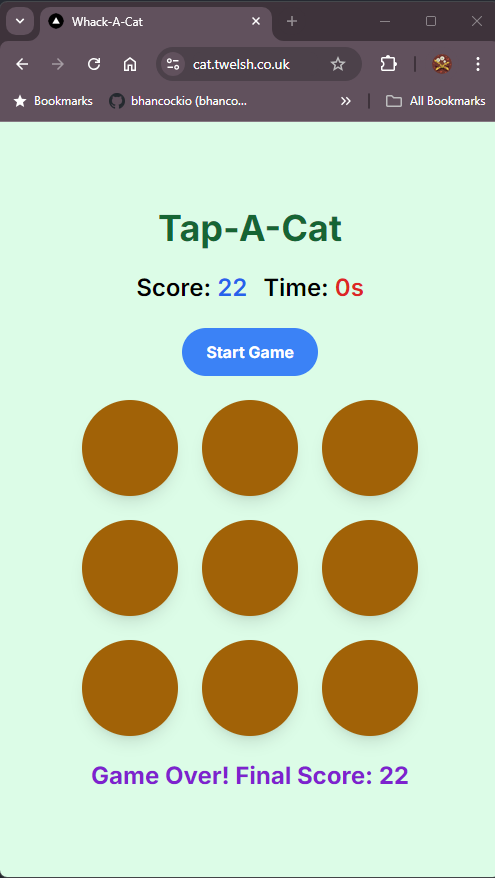 Tap A Cat · AI Developer Accelerator