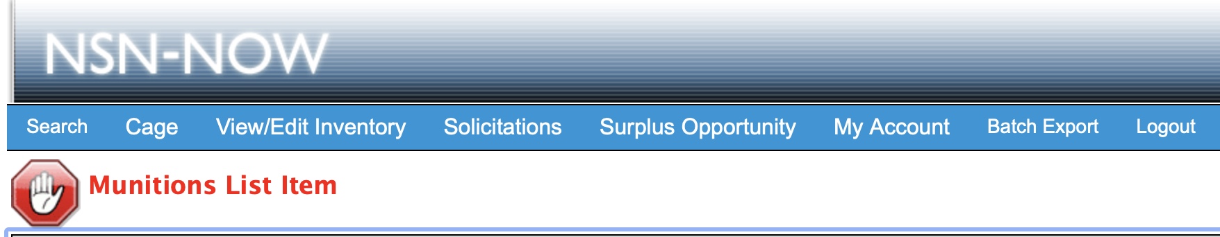 NSN Search · Government Contracting School