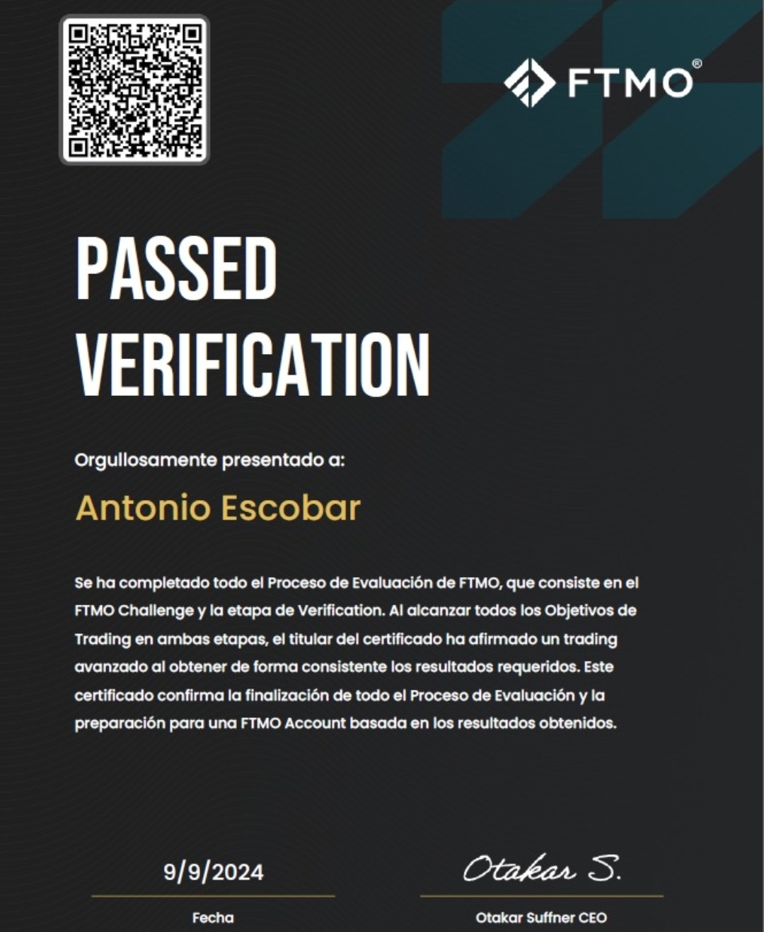 Primero de muchos 💪🙏📈 · Inducement Mastermind