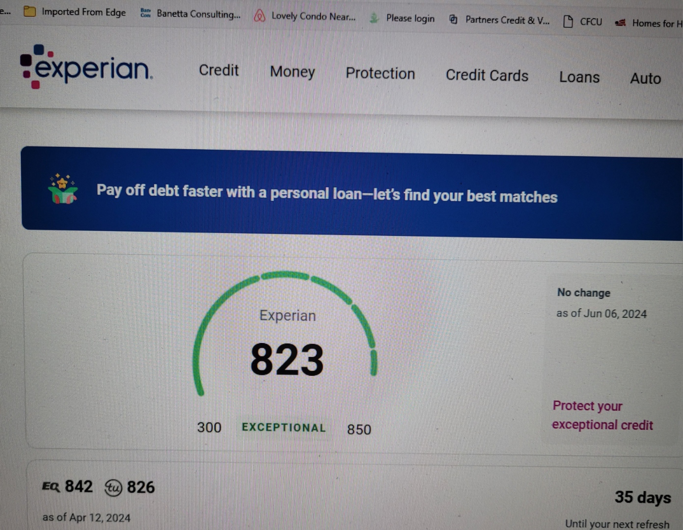 June Experian (FICO) Scores vs Equifax (Vantage) Scores · (Free)The ...