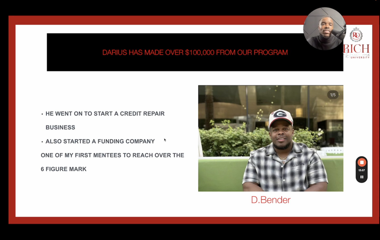 Darius Bender ( Made Multiple 6 figures ) - Success Stories🏆 · (Free ...