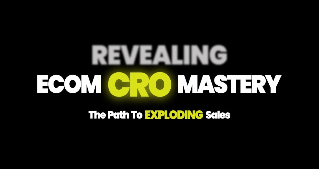 Ecom CRO Mastery