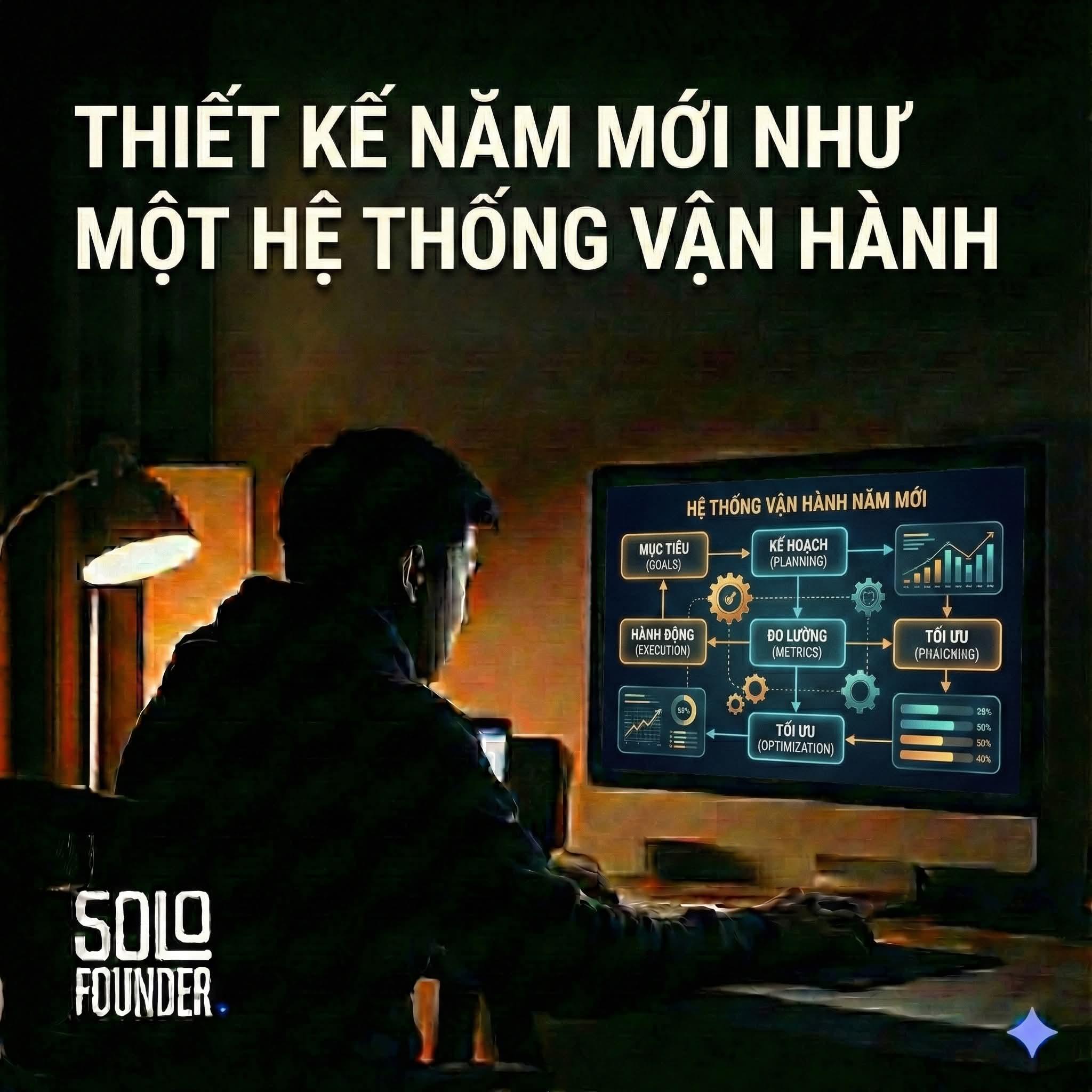 Thiết kế năm mới như một hệ thống vận hành · Solo Founder