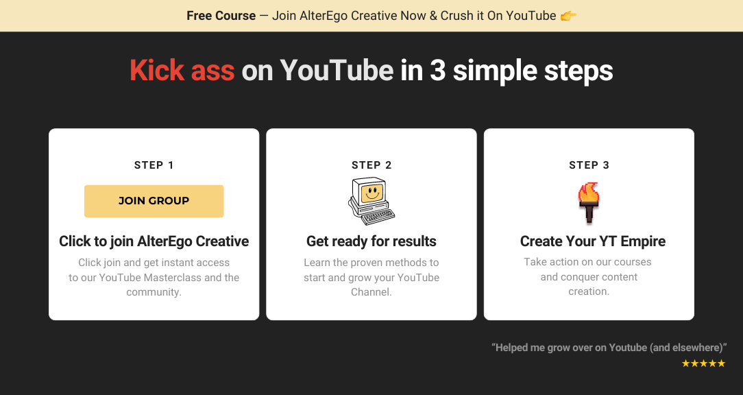 YouTube Masterclass (AlterEgo)