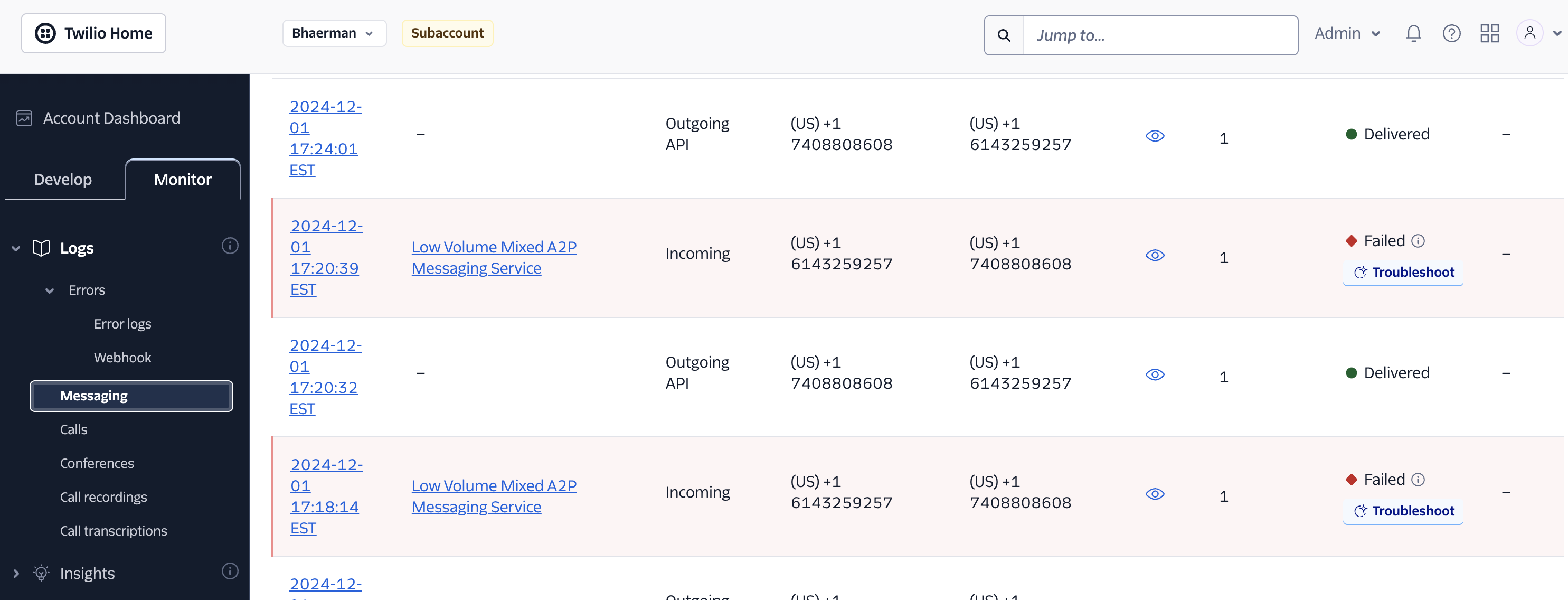 Mystery Twilio Setting · Assistable.ai