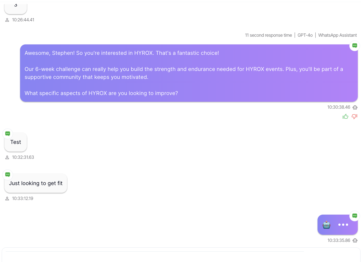 Assistant Response Pending · Assistable.ai