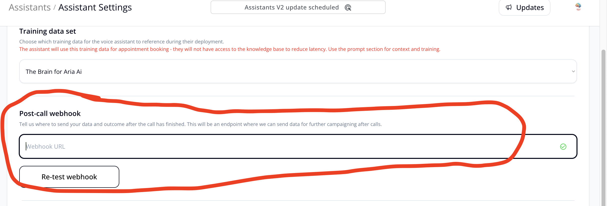 Setting up a new voice assistant · Assistable.ai
