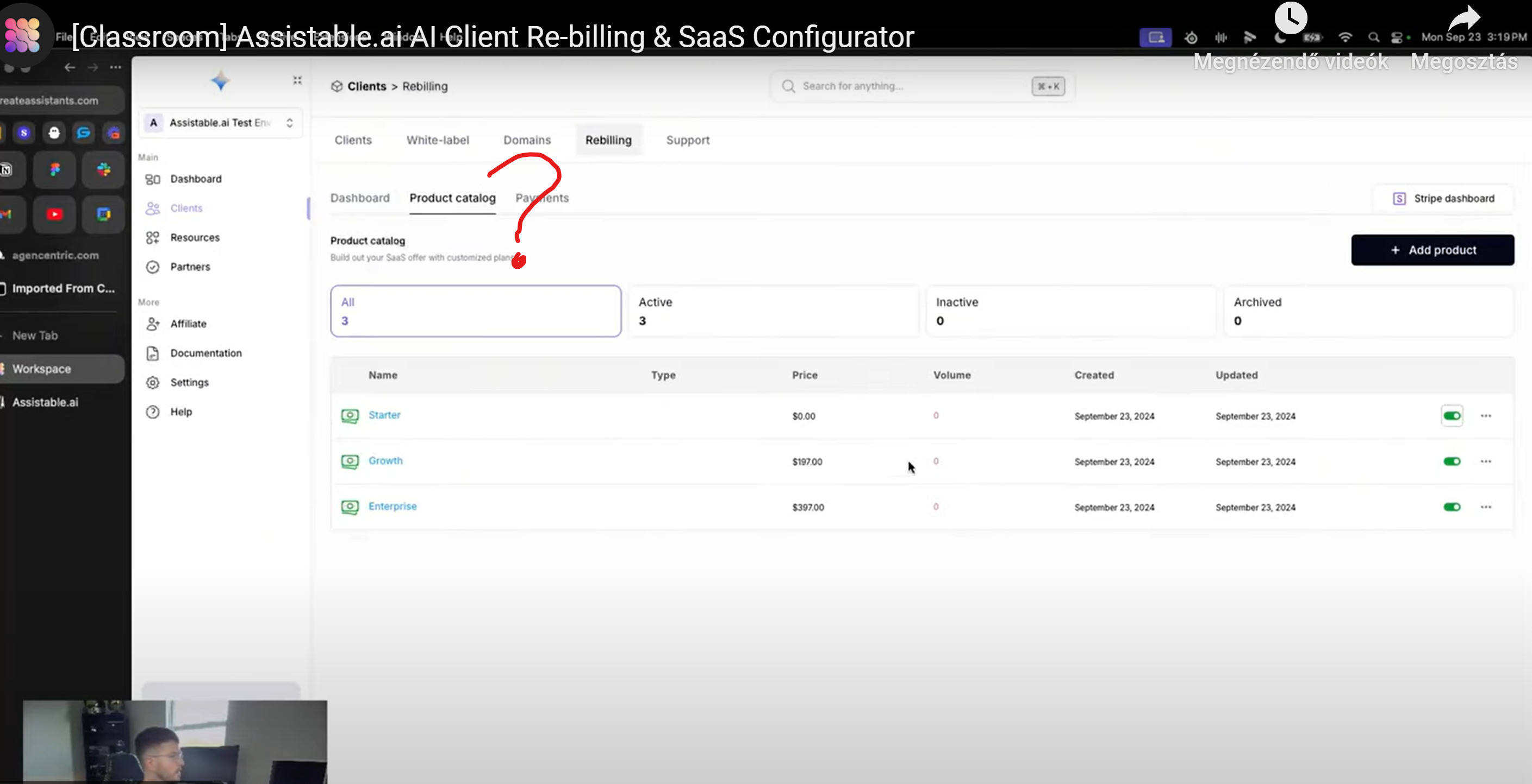Where to find Product Catalog for package creation? · Assistable.ai