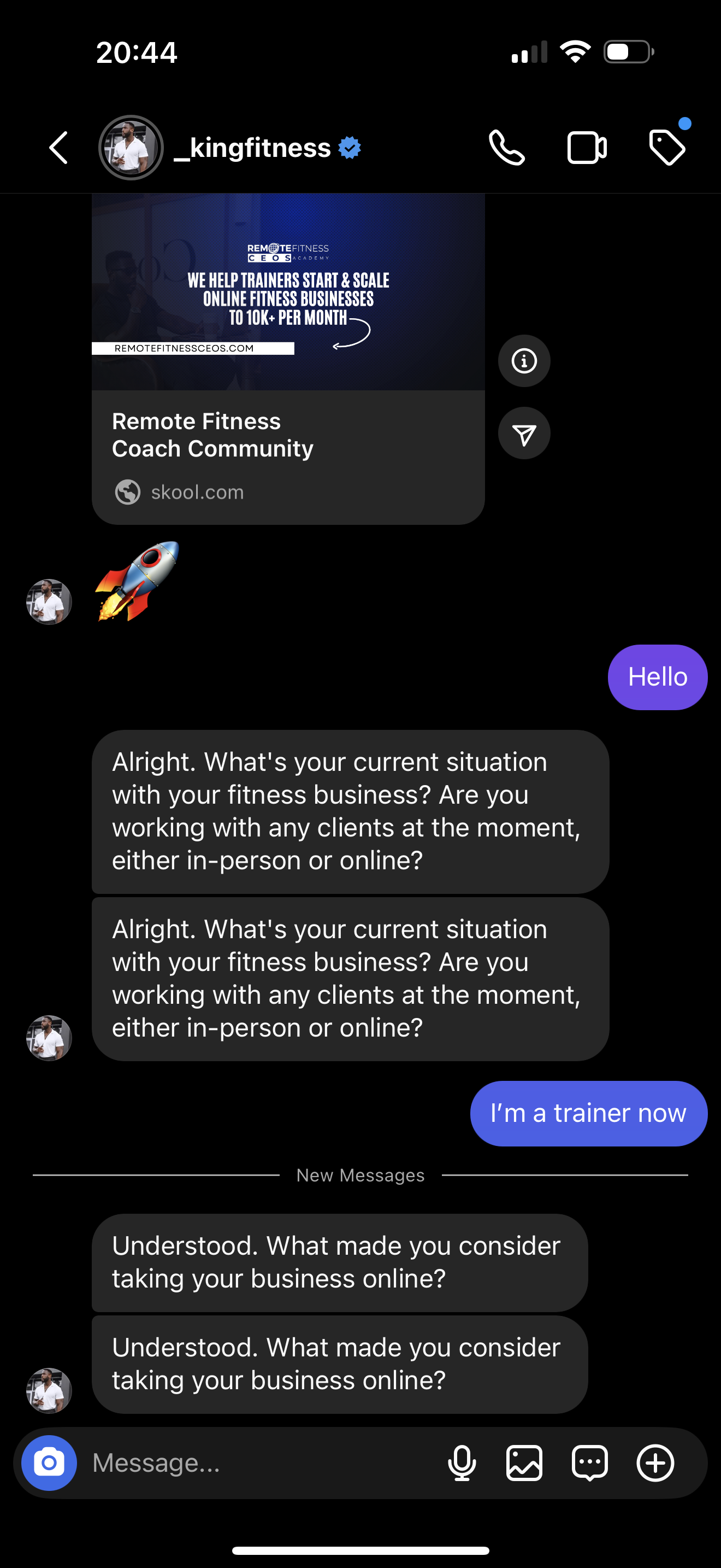 Double messaging · Assistable.ai