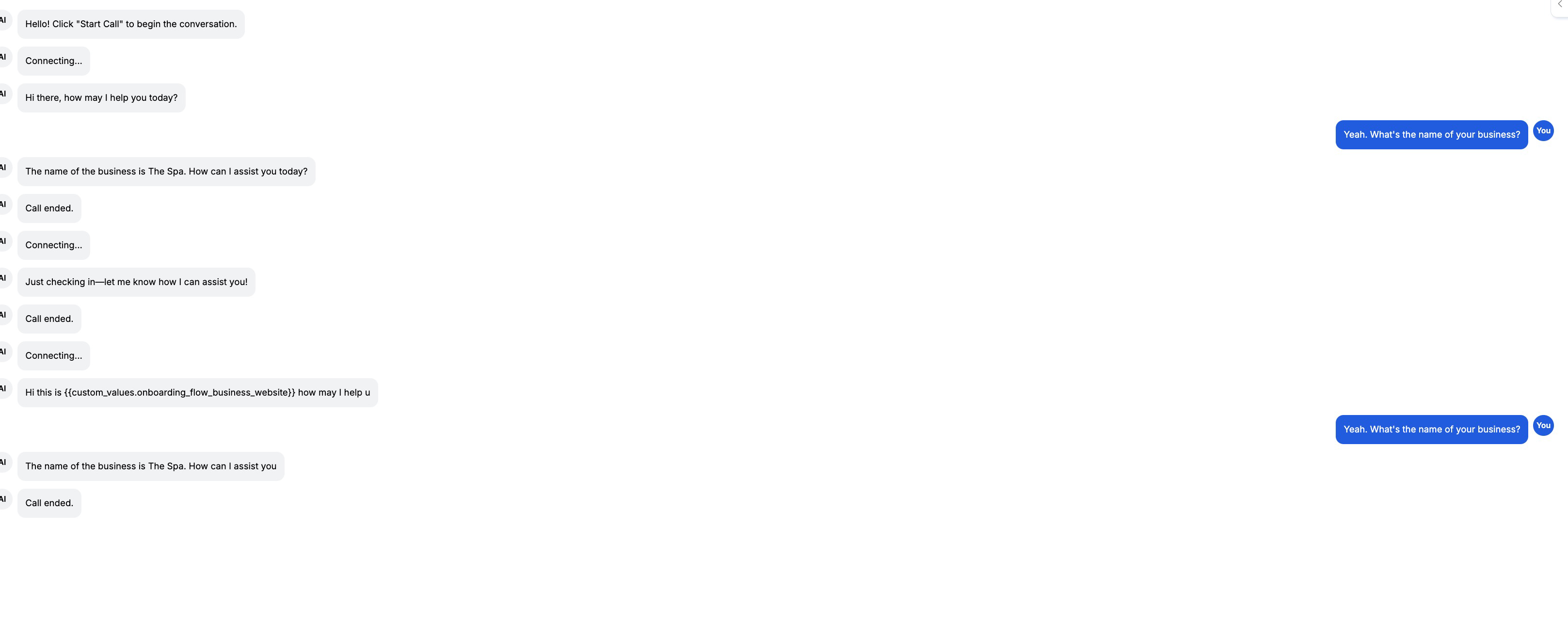 Custom Values NOT working · Assistable.ai