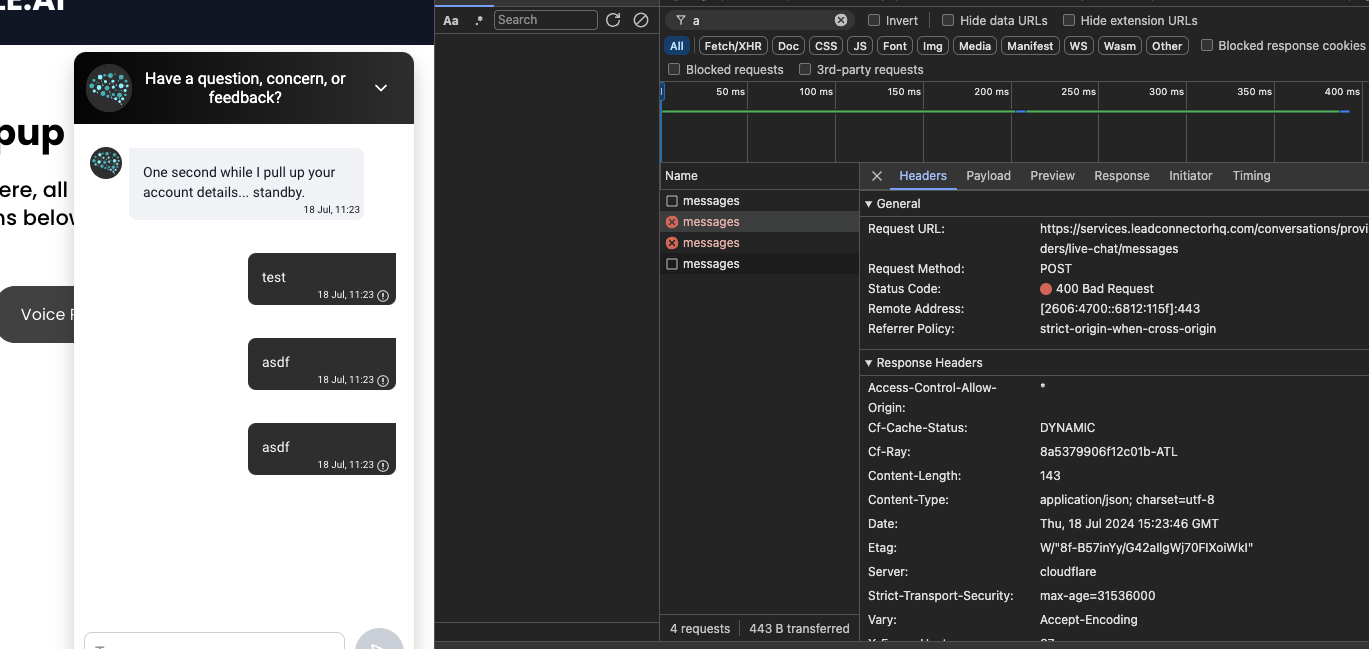 GHL Chat Widgets Down? · Assistable.ai