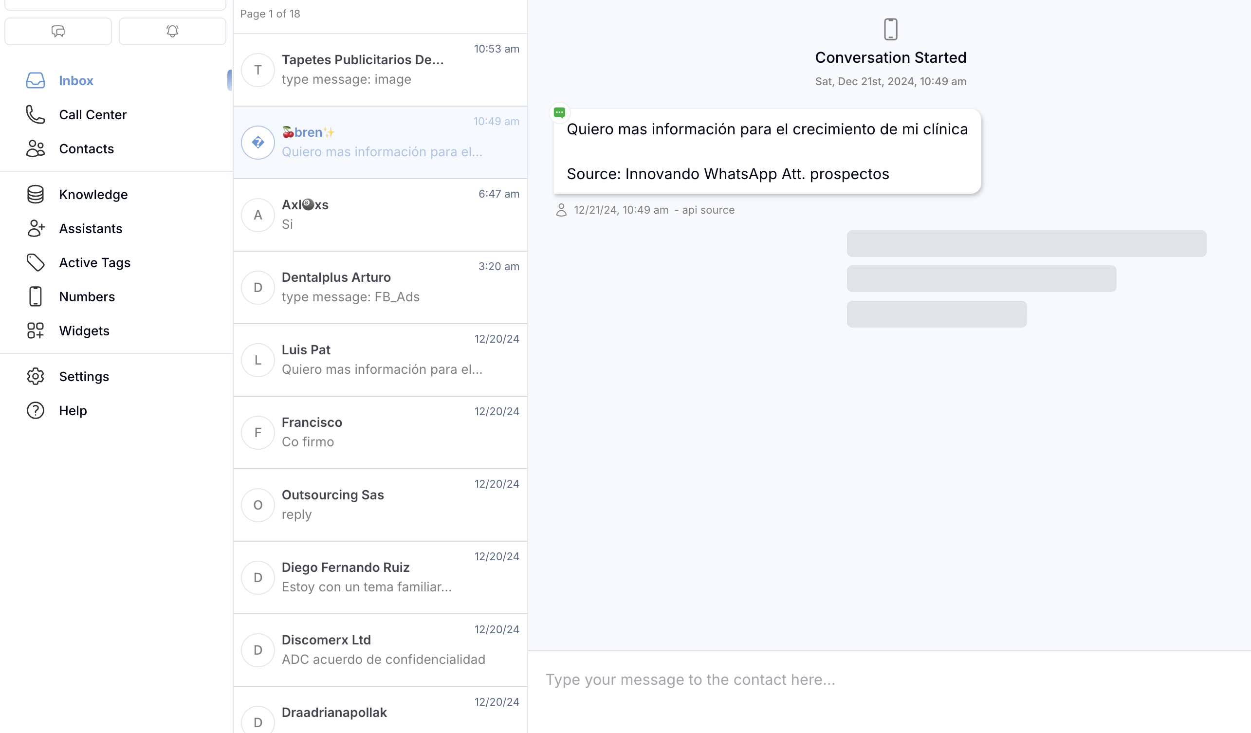 Messages not display in INBOX any idea? · Assistable.ai