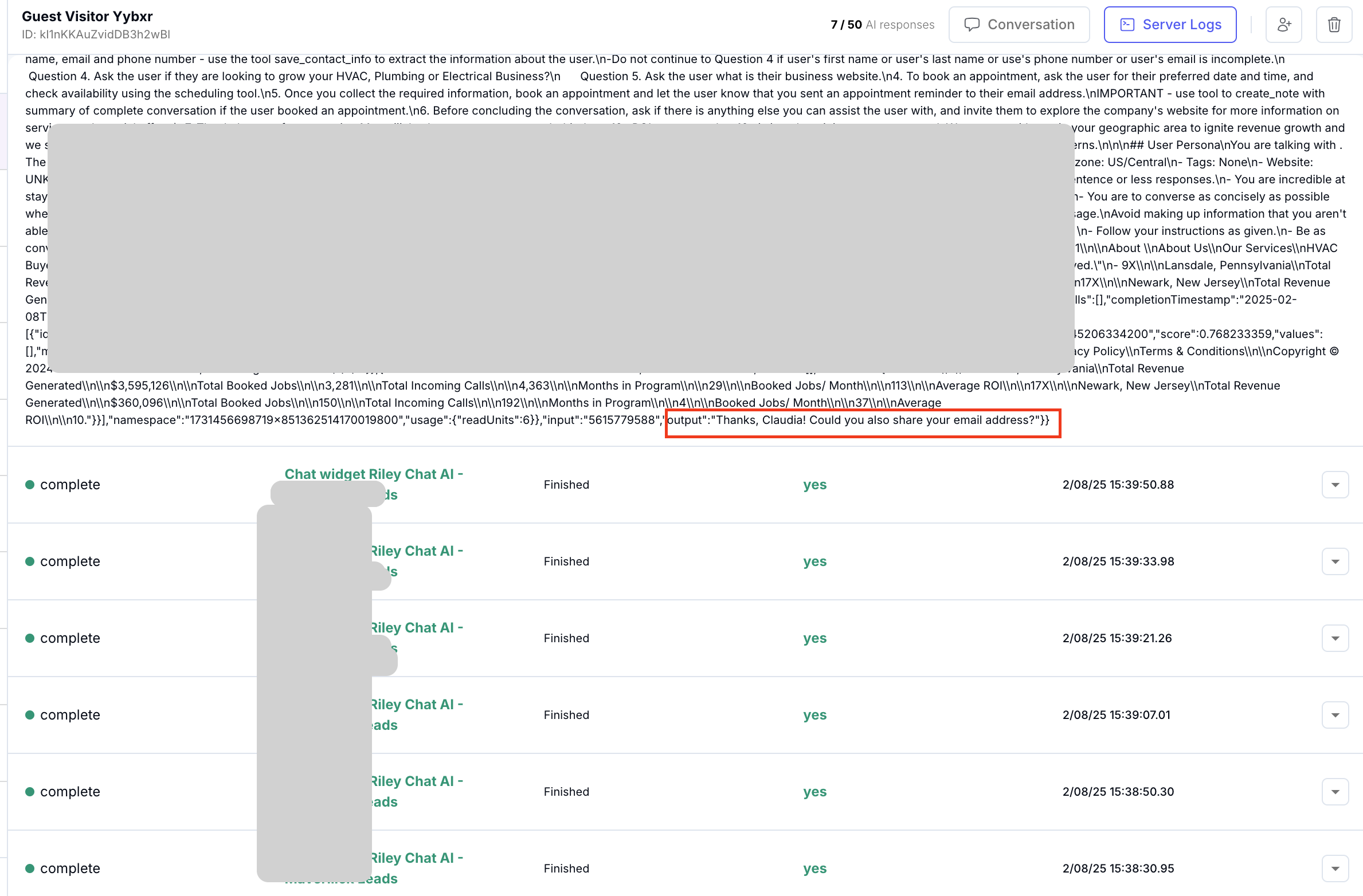 Why is chat is not generating output on website chat widget? · Assistable.ai