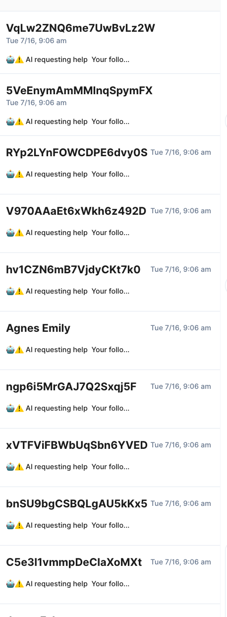 9:06 Error-Error message kicked out to my list. · Assistable.ai