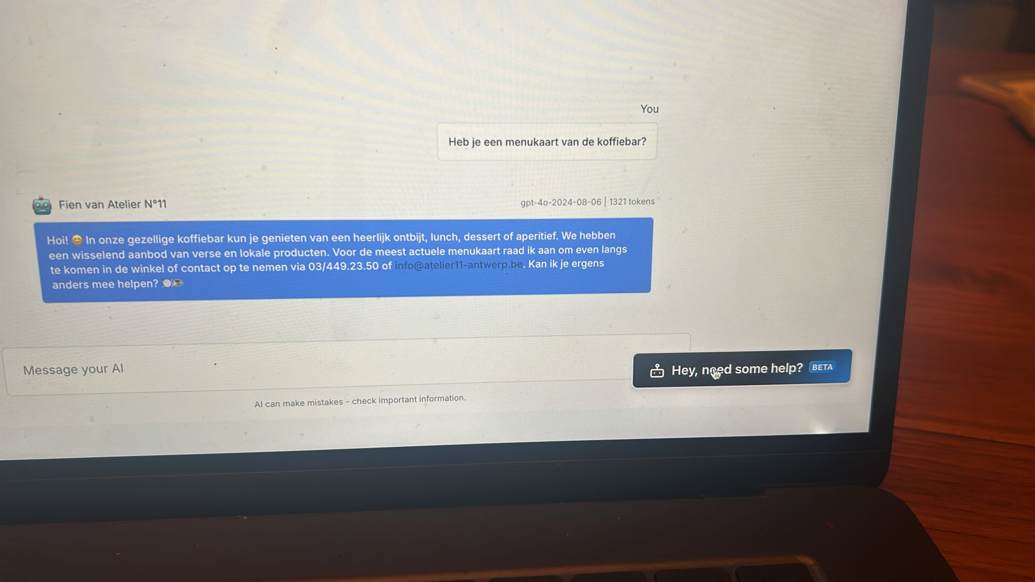 Help widget too big · Assistable.ai