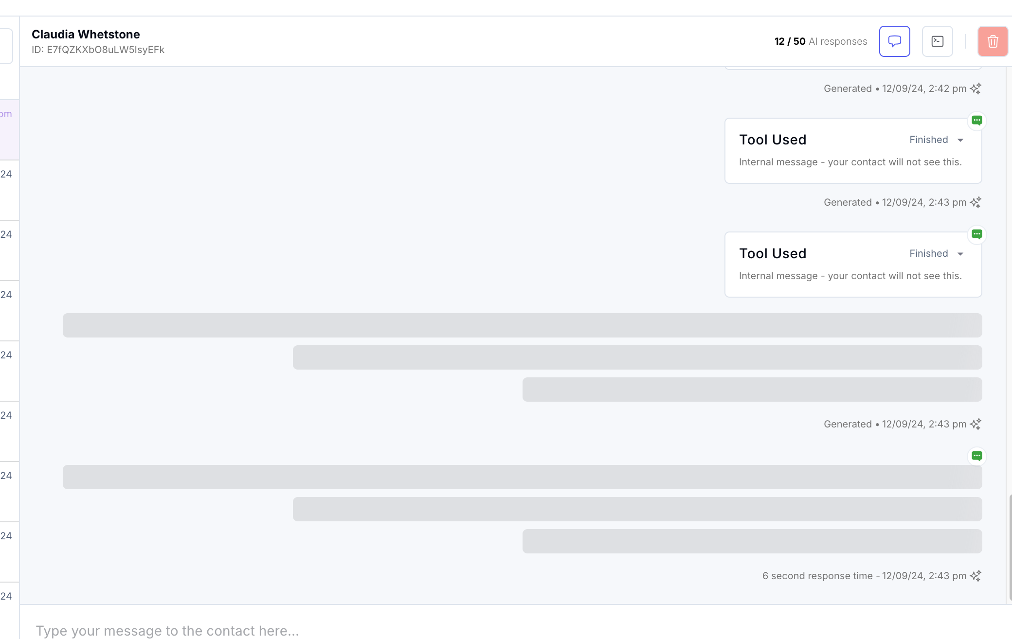 what's with sms replies... ai it just loading - not responding · Assistable.ai