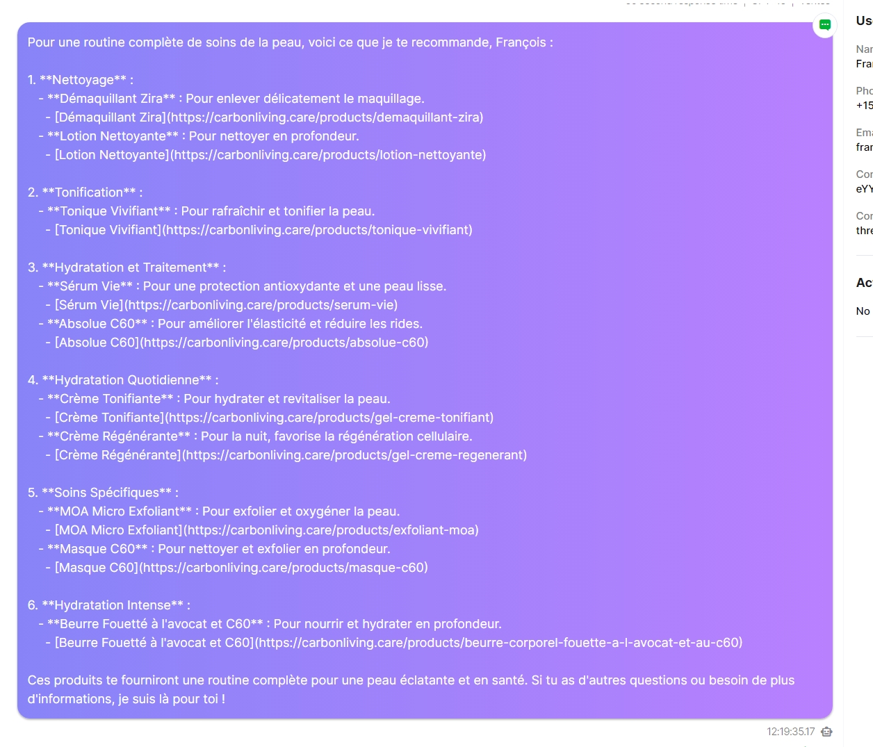Long messages · Assistable.ai