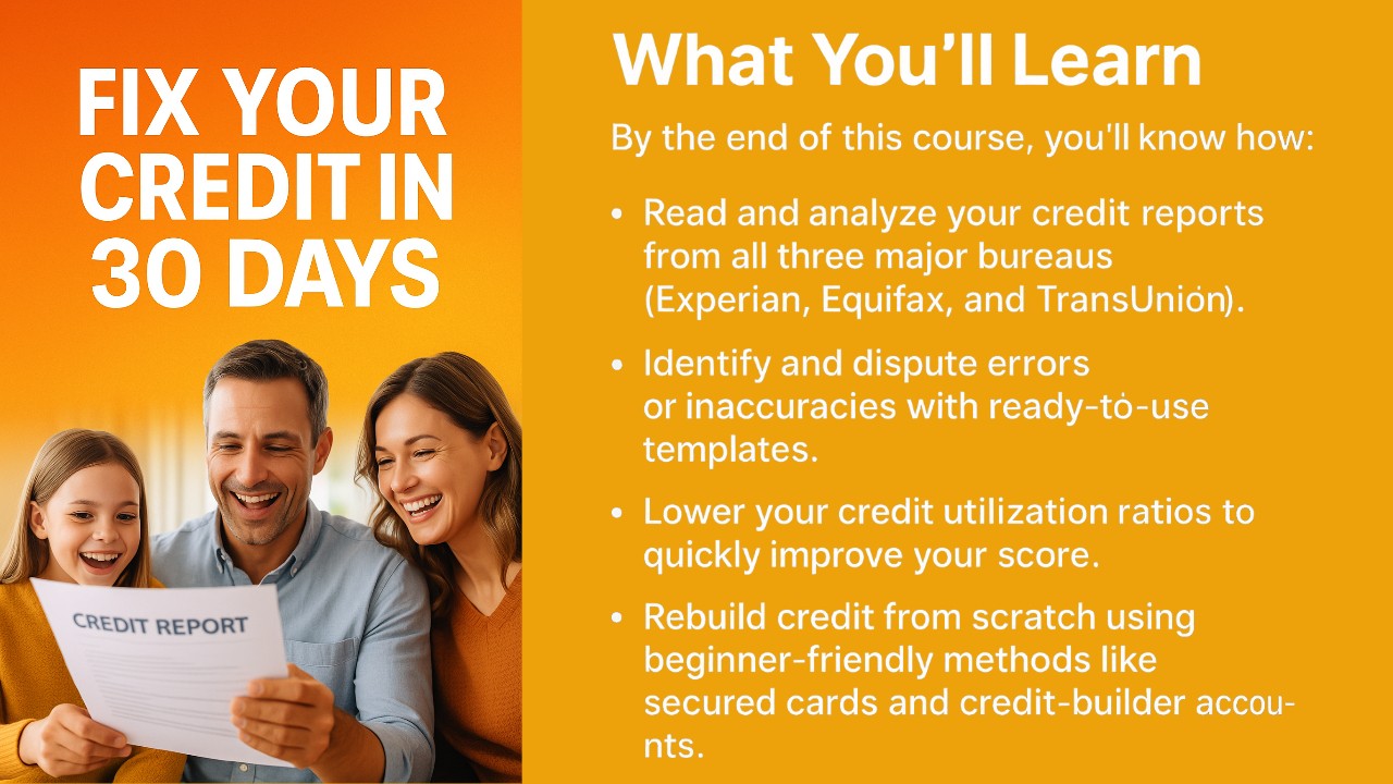 The 30-Day Credit Fix
