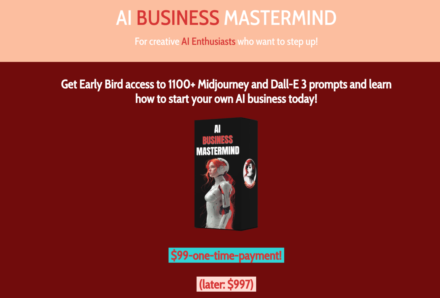 10 Modules online course in Beta - Premium Content · AI Business Mastermind