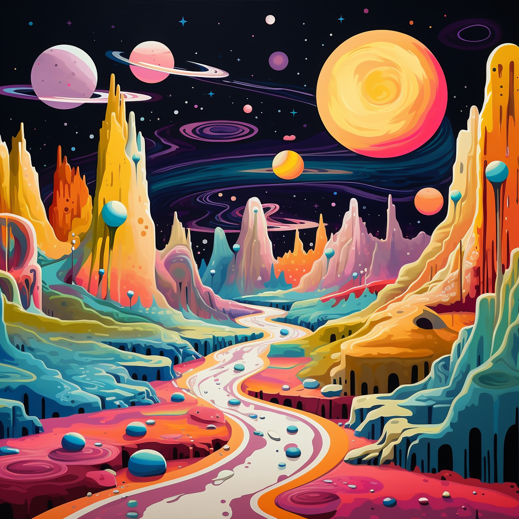 Fun & Colorful Abstract Scenes · AI Business Mastermind