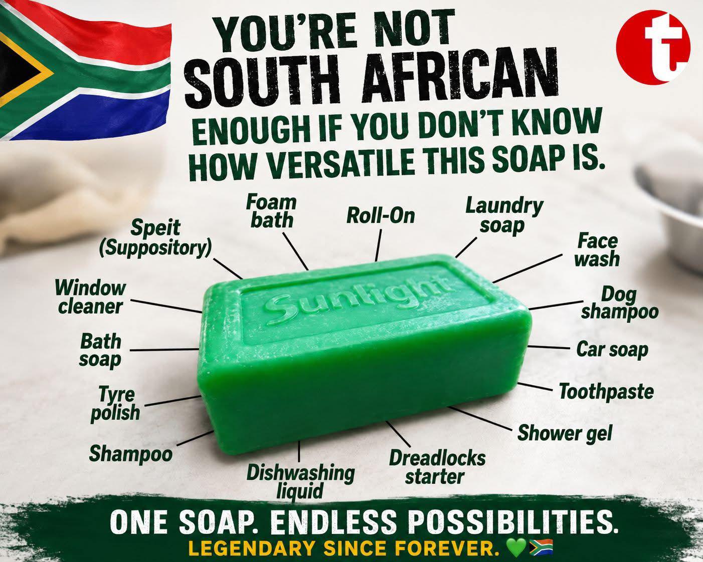 💚🇿🇦 Sunlight Soap: The OG House Essential · South Africa is LEKKER!