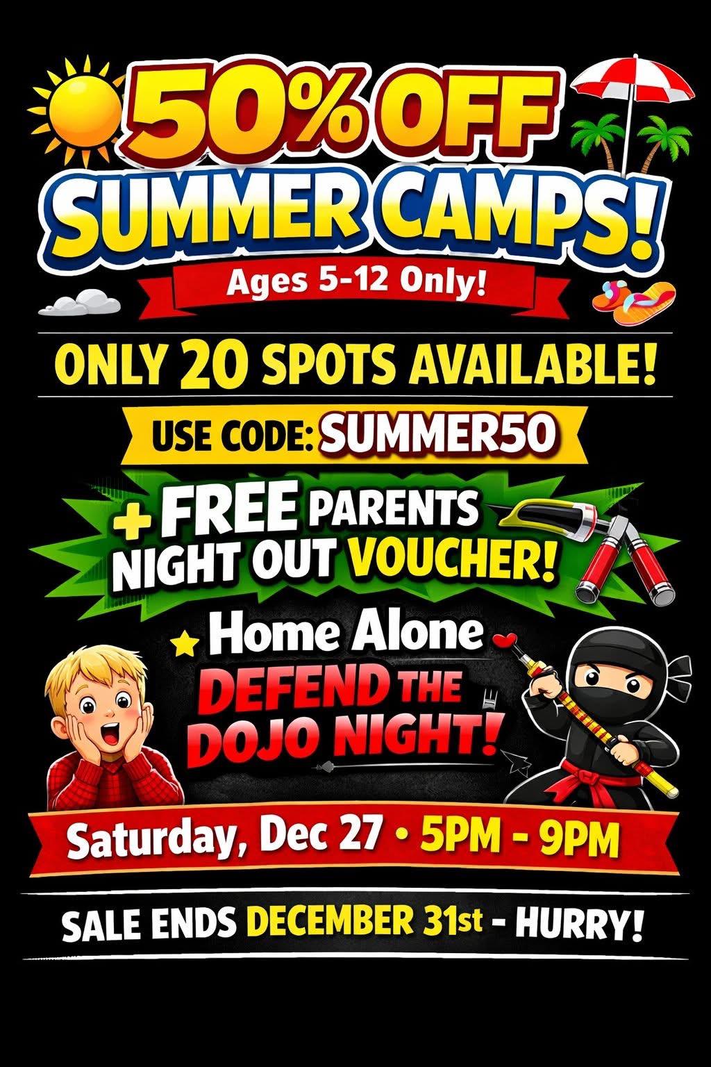 Summer Camp Sale · Richmond Martial Arts