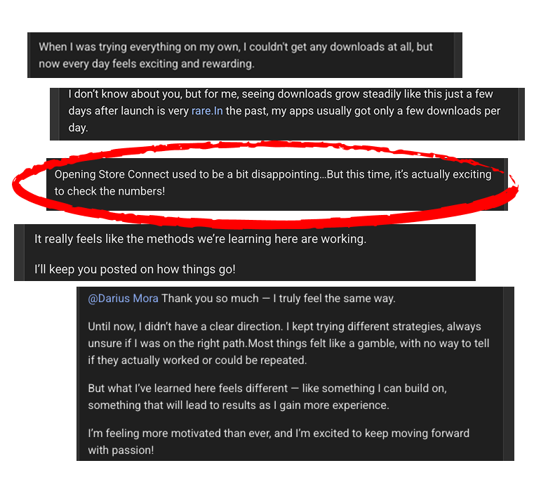 App Success by Darius Mora