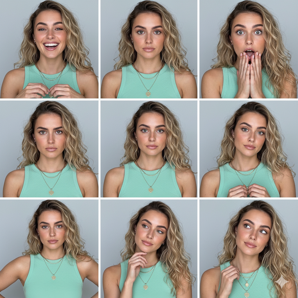 Prompts para grid 3x3 diferentes emociones · Inteligencia Artificial México
