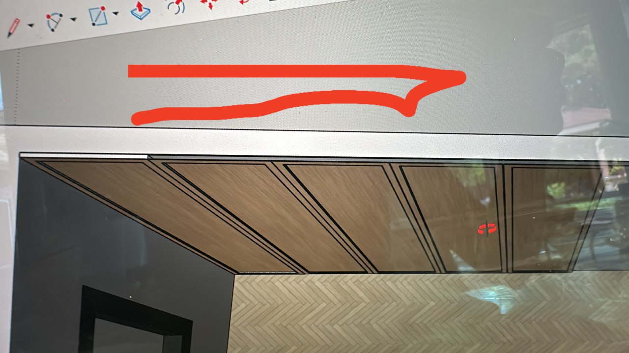 Back of the panel · FREE SketchUp community