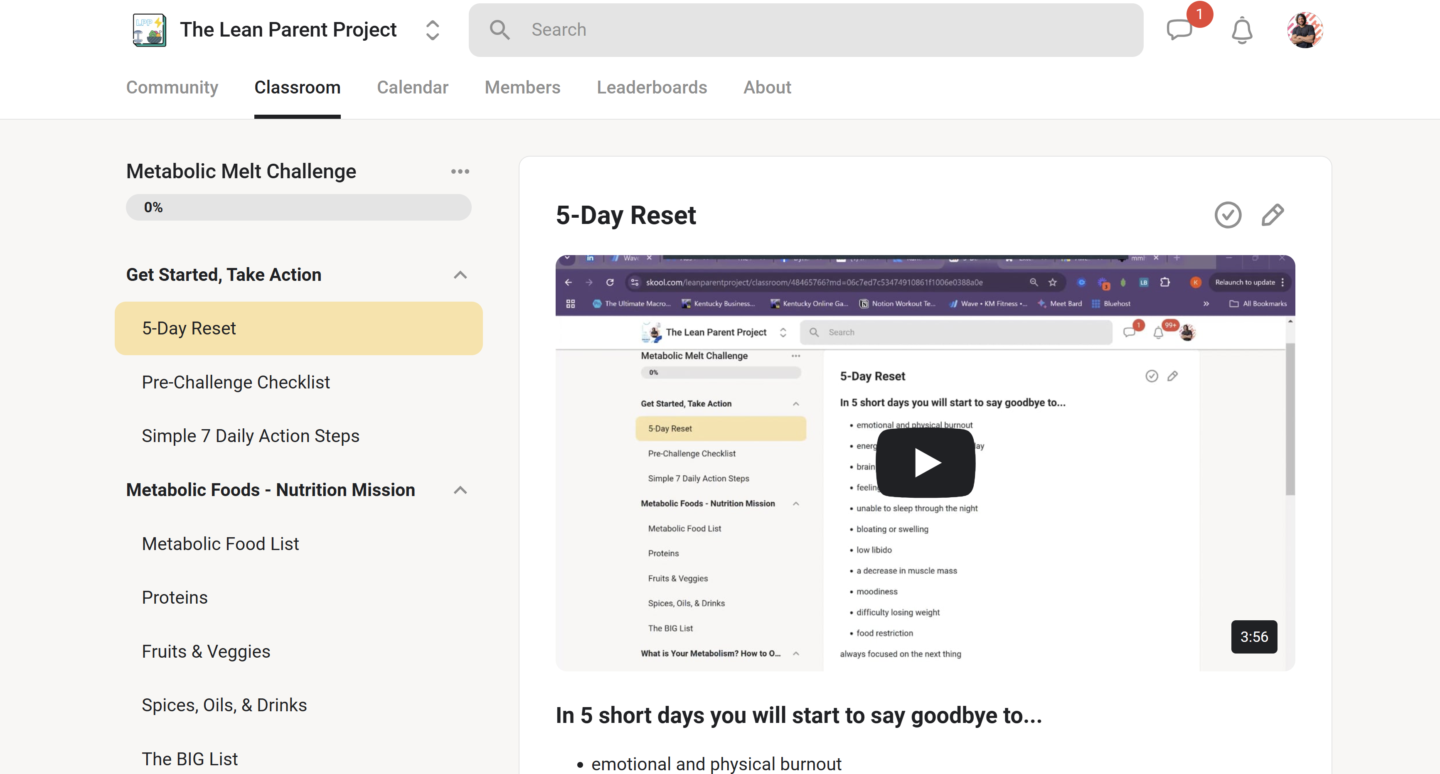 The Lean Parent Project