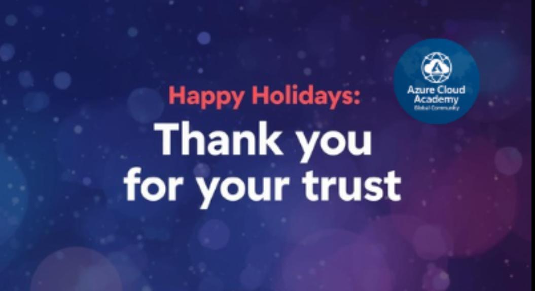 Mery christmas 🌲 · Azure Cloud Academy