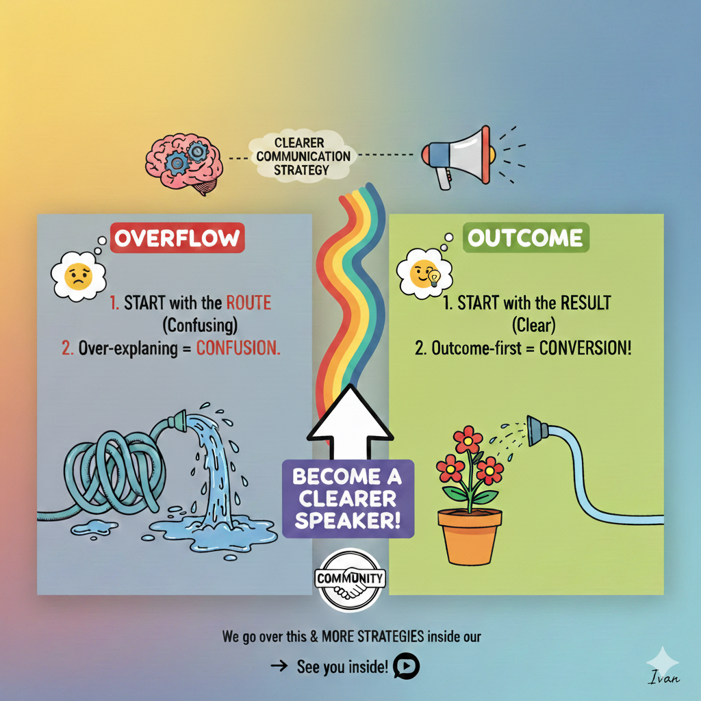 Speak With Outcome, Not Overflow · The Skool Hub