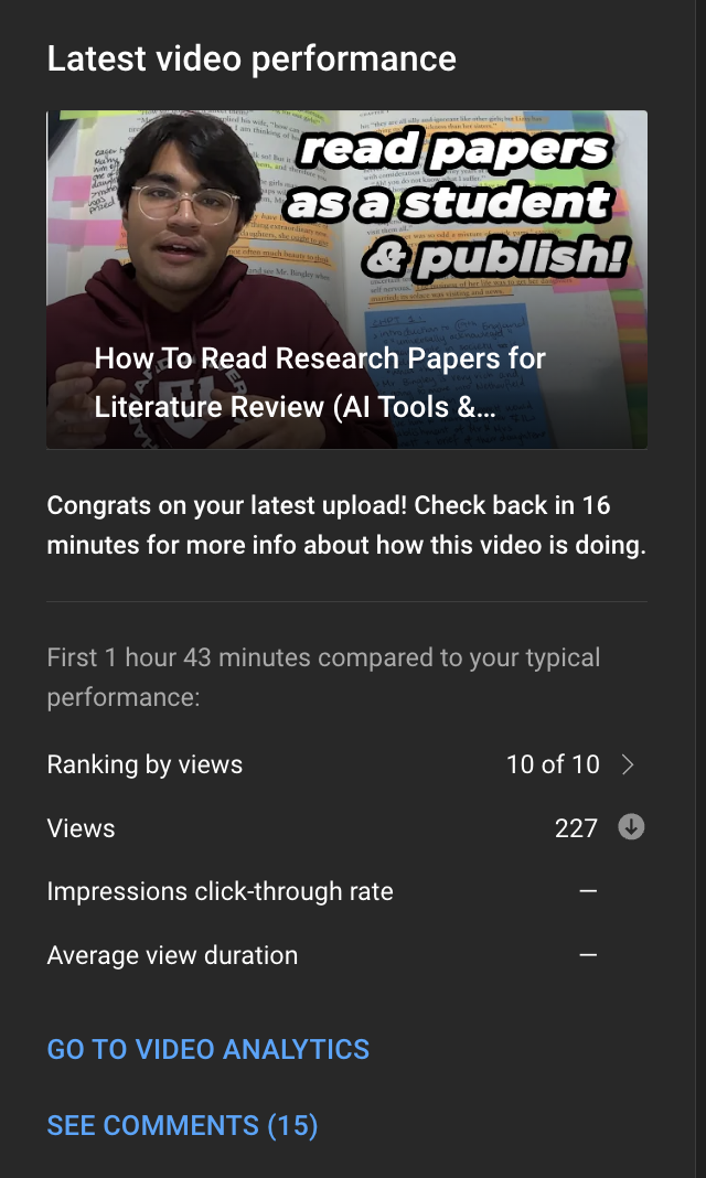 MY RECENT VIDEO FLOPPED. · Rishab Academy