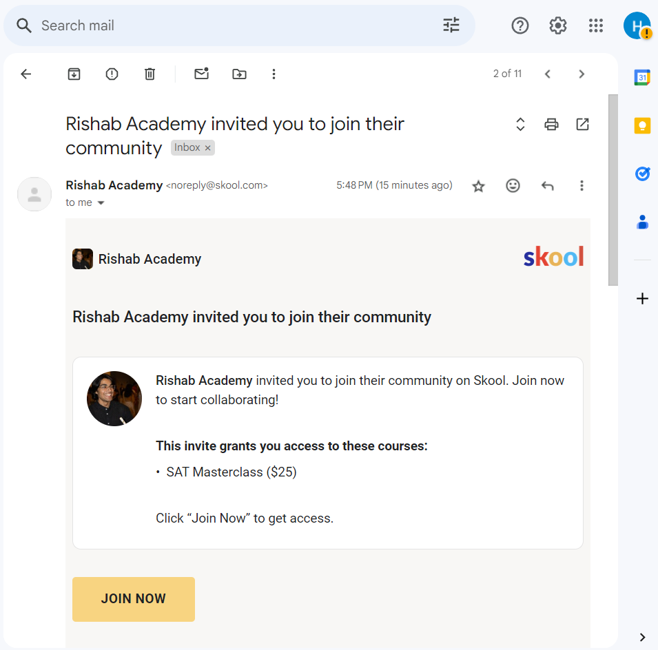 Getting access · Rishab Academy
