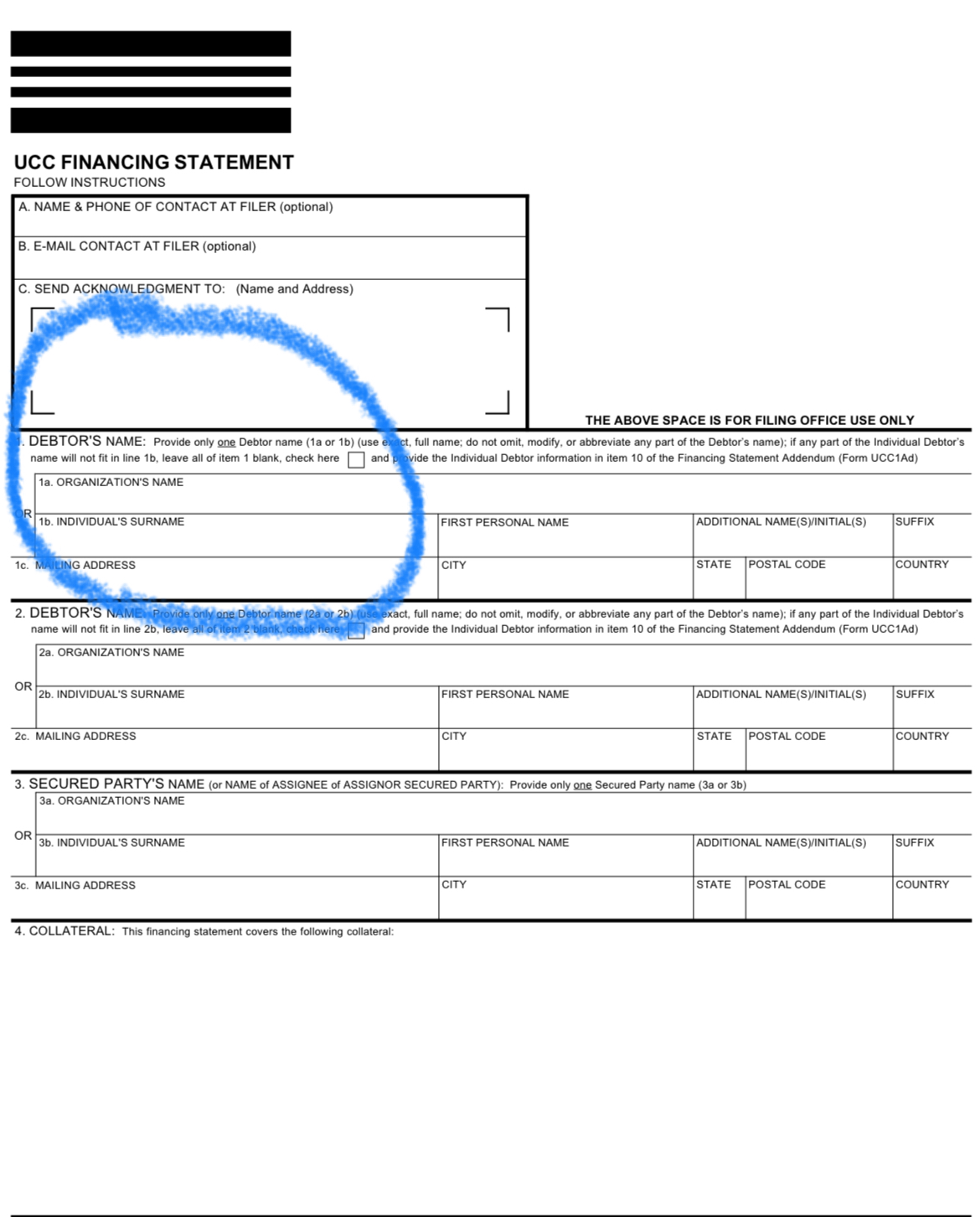 UCC-1 Financing Statement · The Subconscious Estate ™️