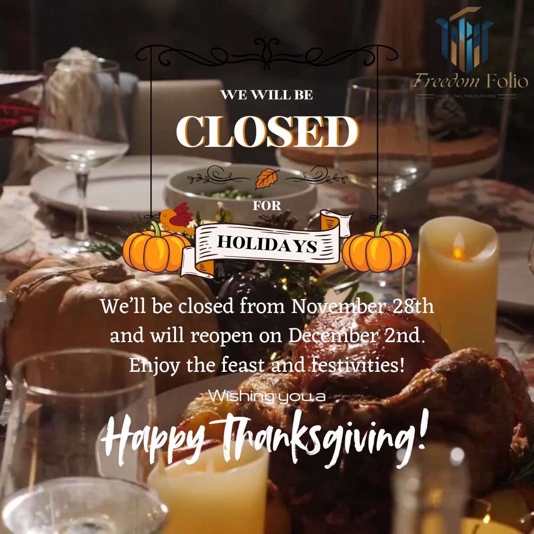 Happy Thanksgiving! · Freedomfolio Insiders Hub