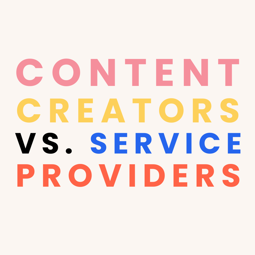 🎧 Podcast Chat: The Difference Between Content Creators & Service ...