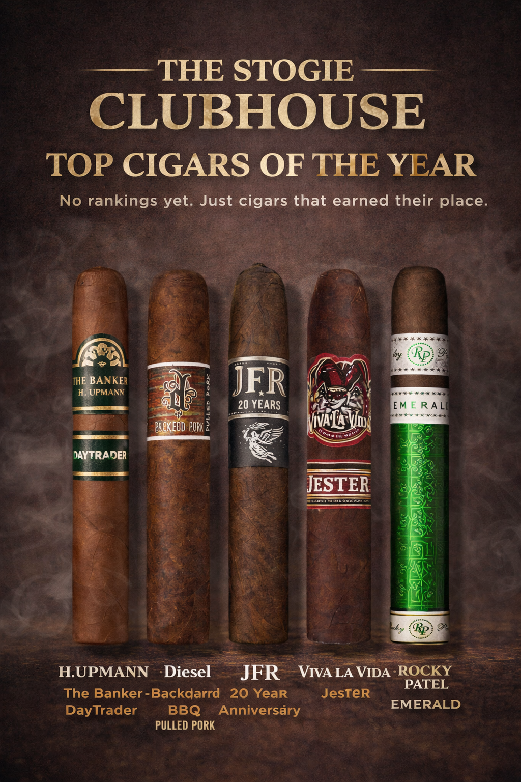 THE STOGIE CLUBHOUSE — TOP CIGARS OF THE YEAR · The Stogie Clubhouse