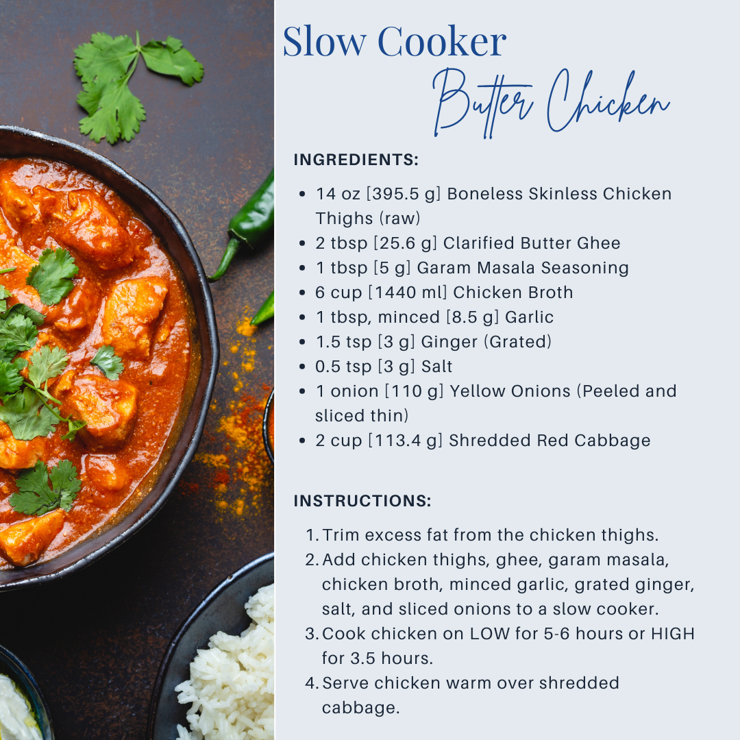 Slow Cooker Butter Chicken · FIT N FLO Women Community