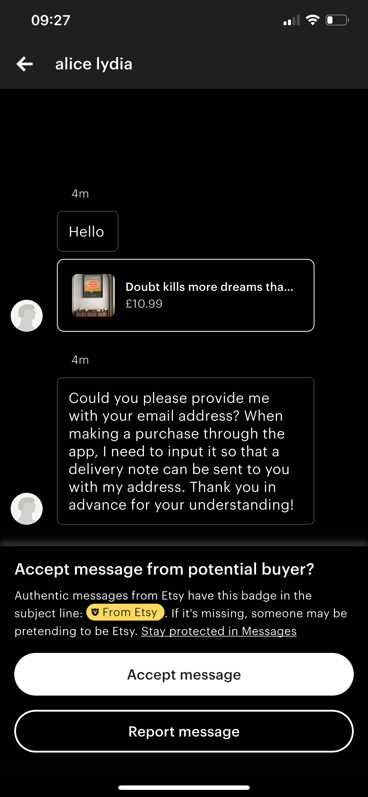Scam? · Poster Print on Demand