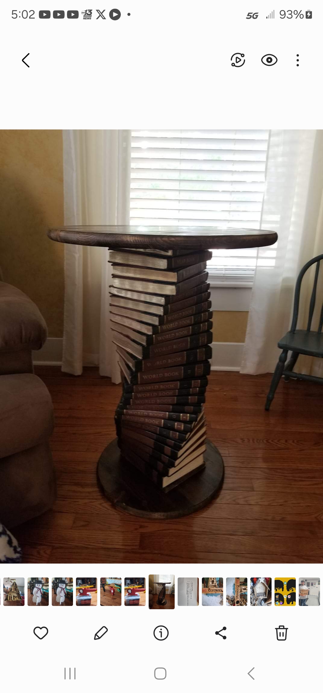 encyclopedia table · Sawinery Woodworking Guild