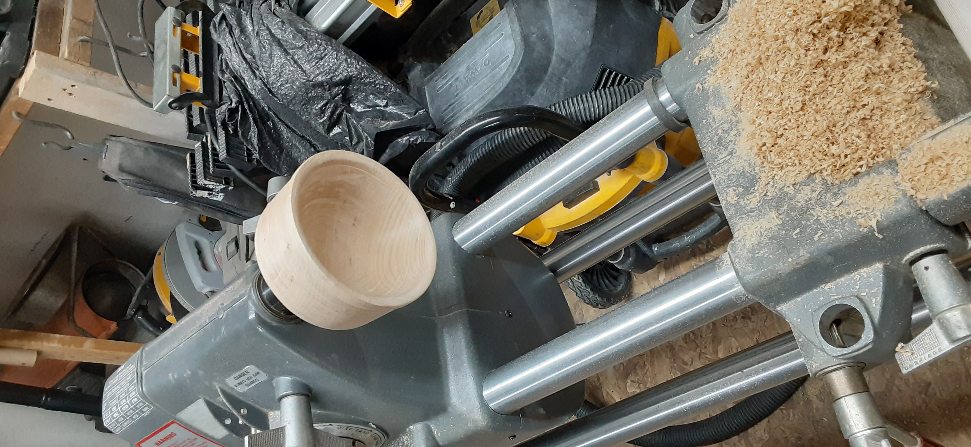 Turning on the lathe · Sawinery Woodworking Guild