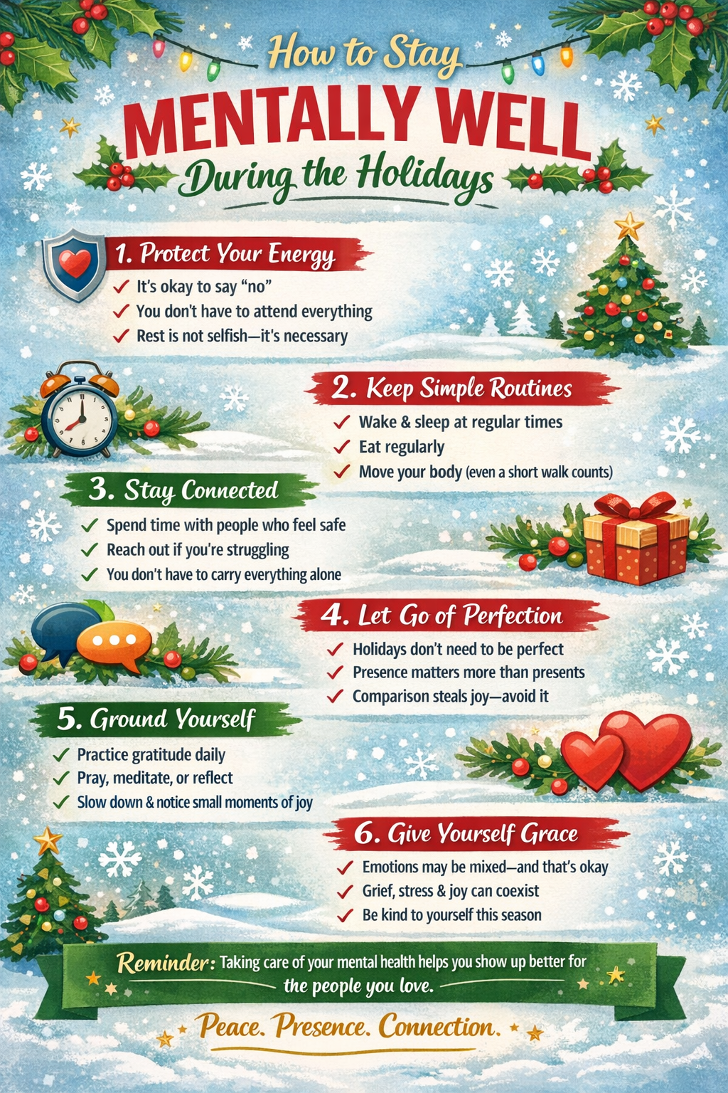 Be Well During the Holidays · Mind Your Mental