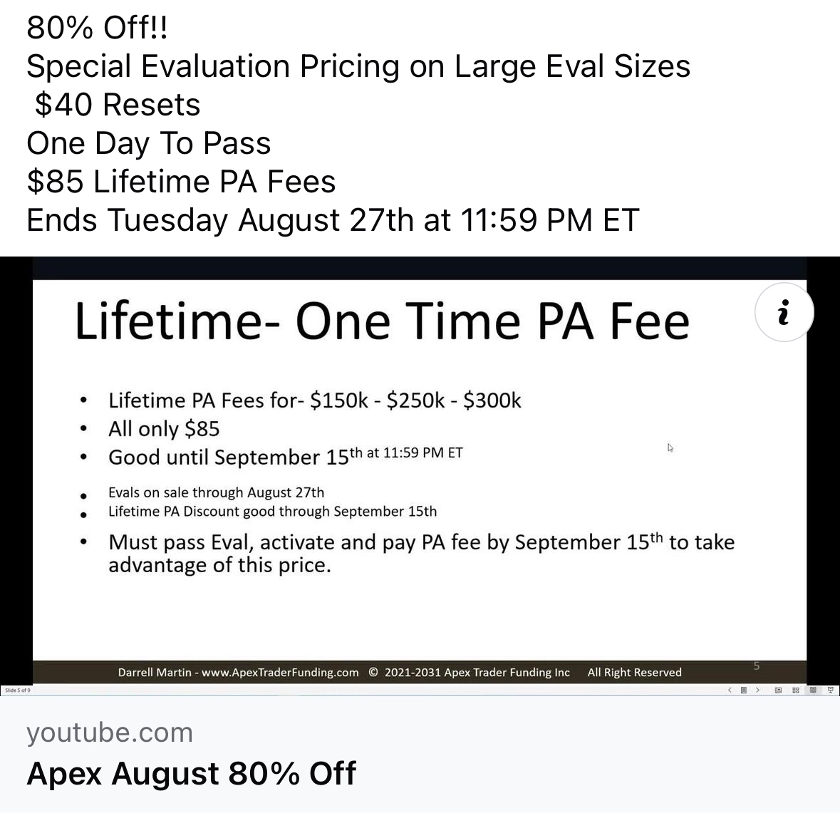 Apex Sale · InvestCEO with Kyle Henris