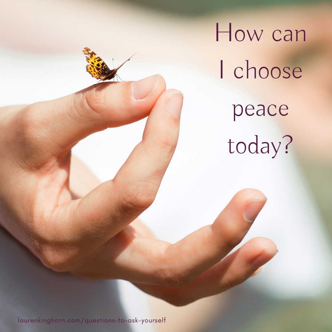 How can I choose peace today? ️ · Hey Shoo WOW Awakening